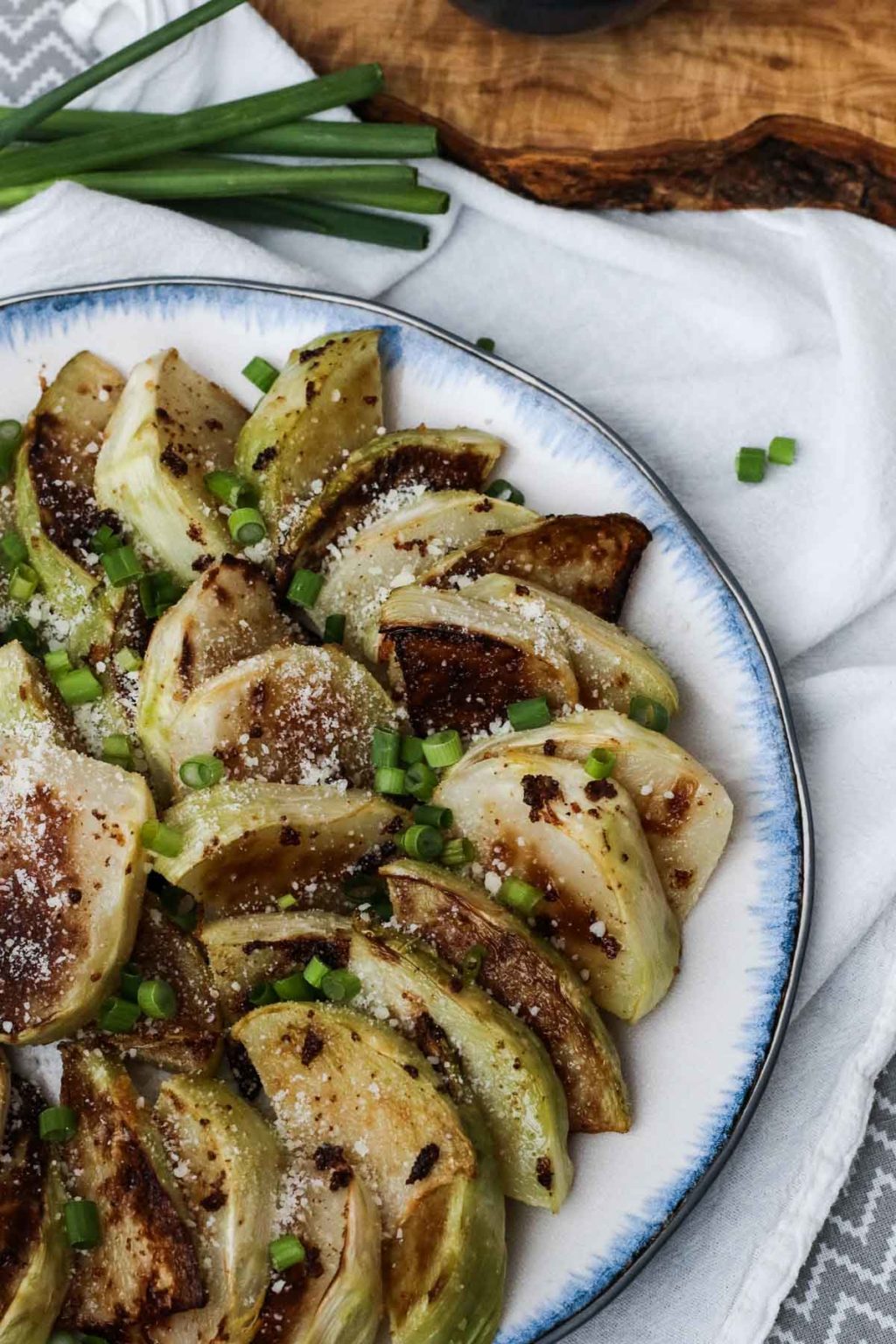 roasted kohlrabi with garlic, lemon, and pecorino | tasty seasons