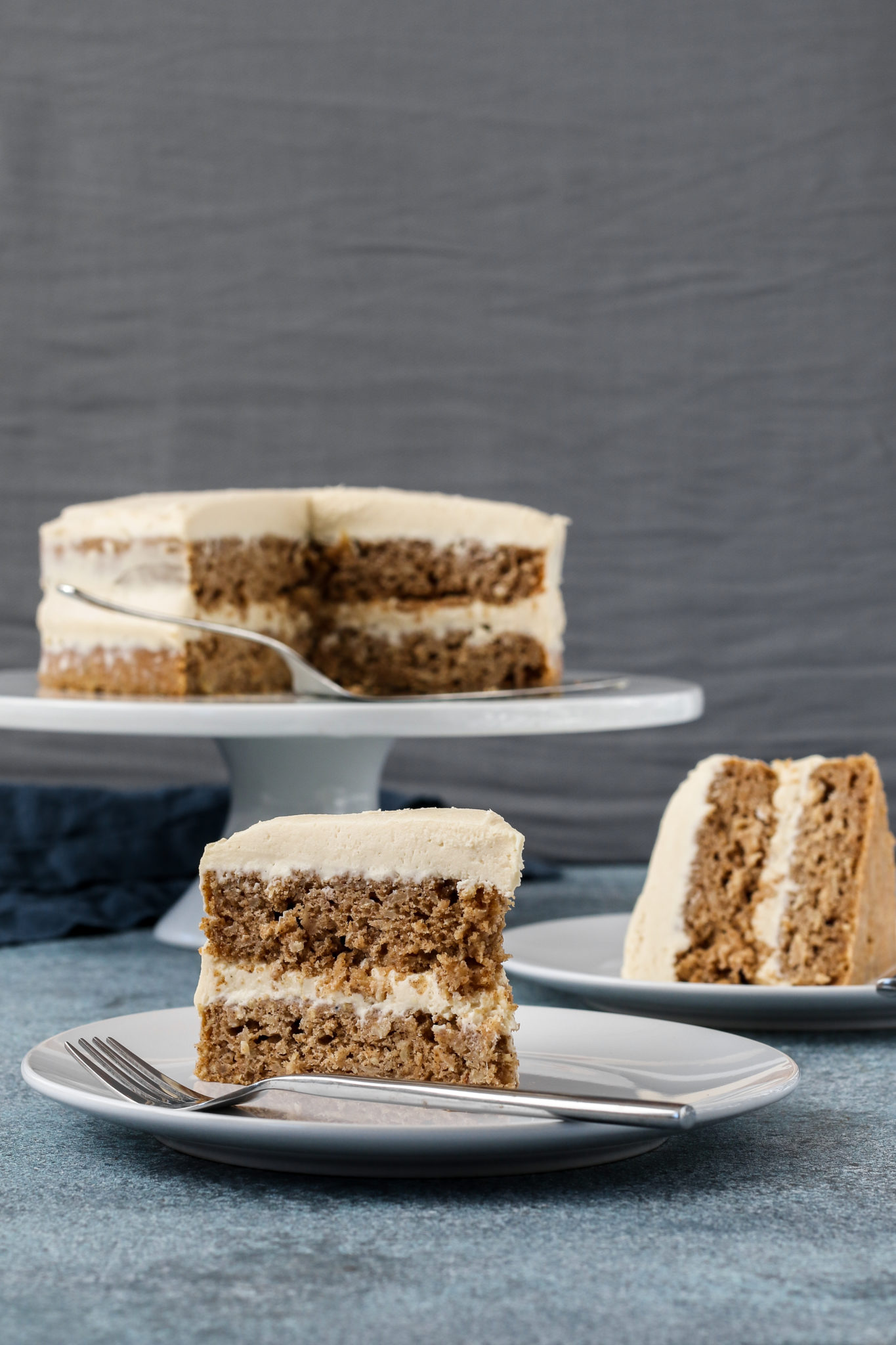 spiced parsnip cake with ginger maple cream cheese frosting | tasty seasons